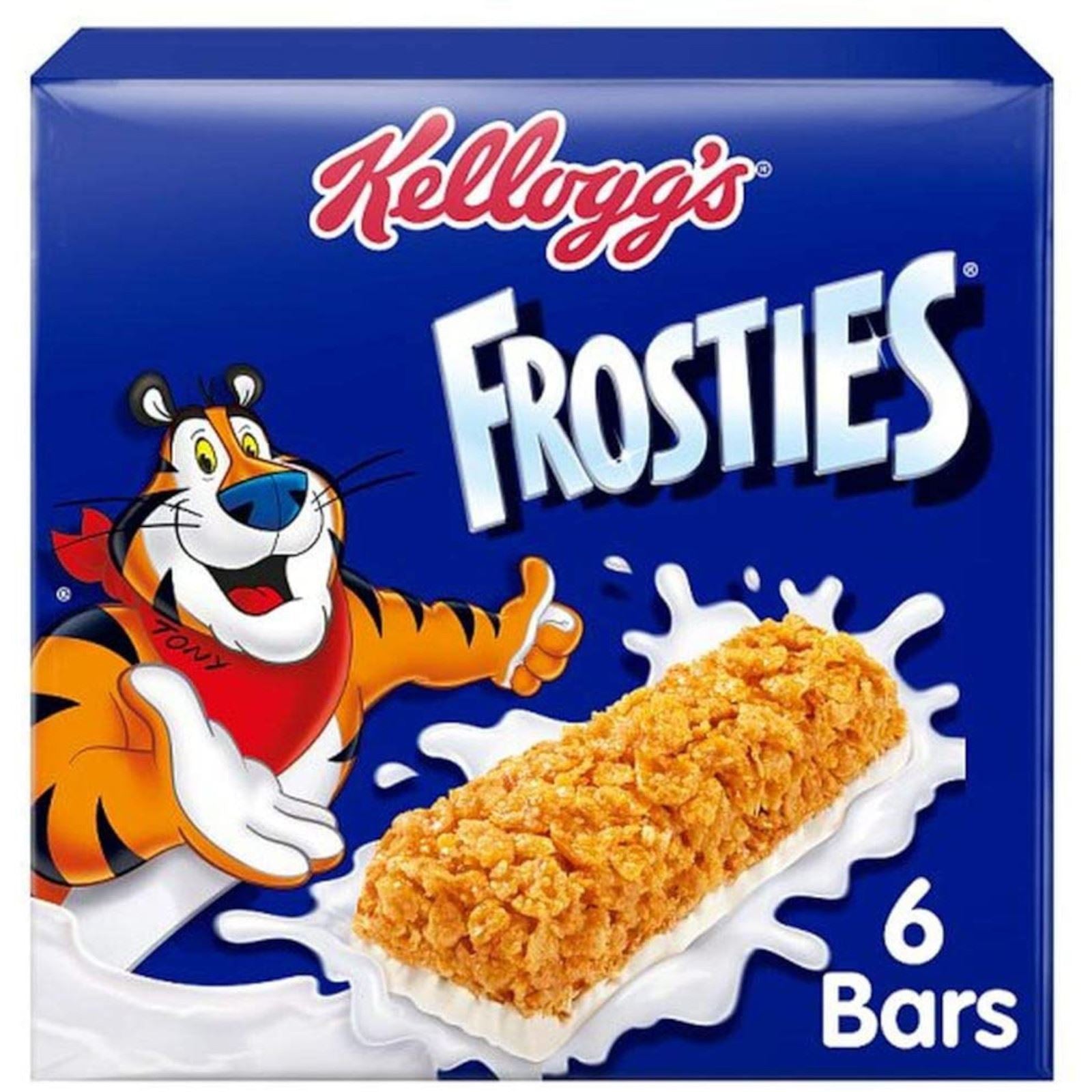 Kellogg's Frosties Bar Toasted Maize Cereal and Milk Bar 6 Pack 25g (B ...
